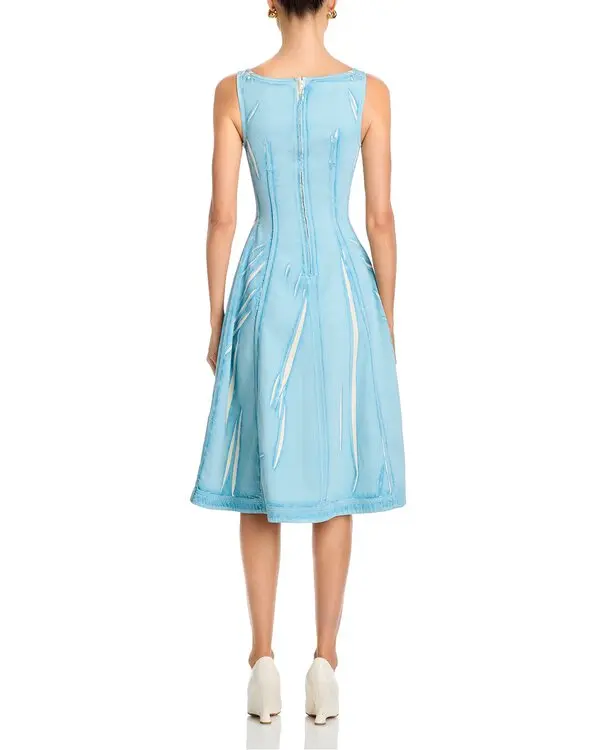 Marni Stretch Denim Midi Balloon Dress