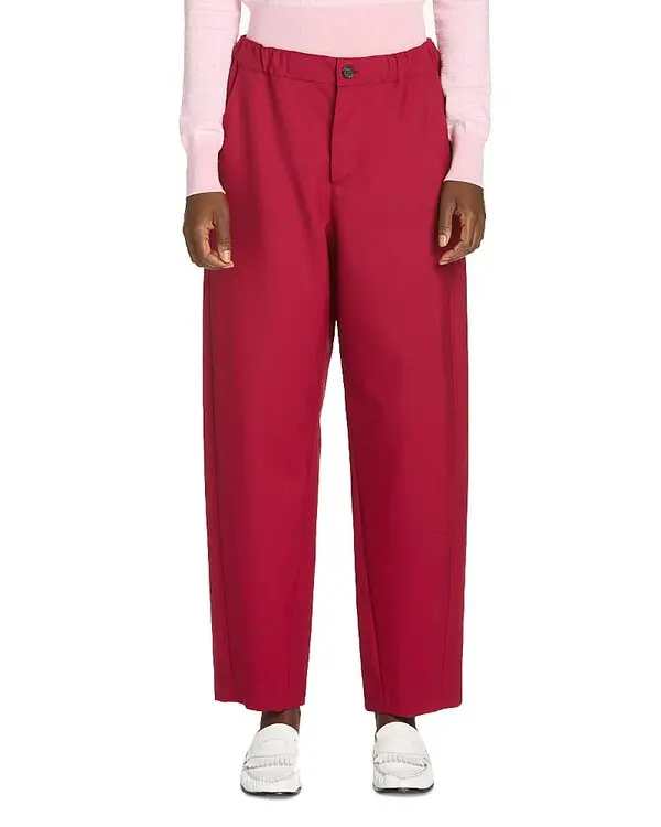 Marni Elastic Waist Straight Leg Pants - Lavender