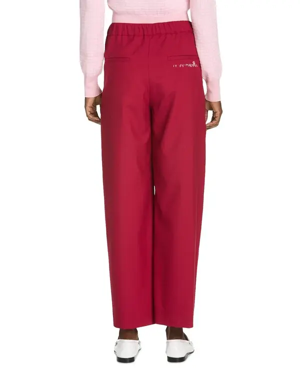 Marni Elastic Waist Straight Leg Pants - Lavender