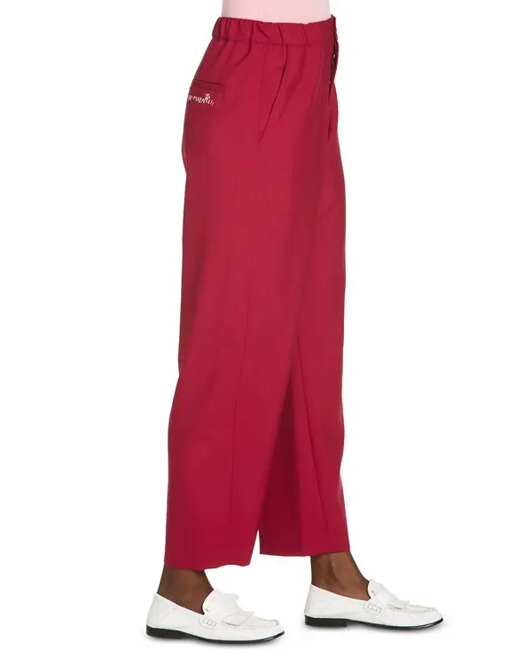 Marni Elastic Waist Straight Leg Pants - Lavender