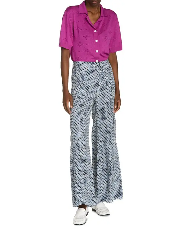 Marni Crepe De Chine Wide-leg Trousers