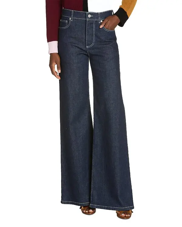 Marni Stretch Denim Wide Leg Pants