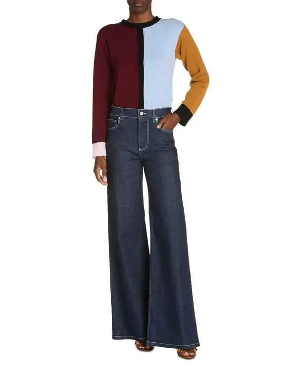 Marni Stretch Denim Wide Leg Pants