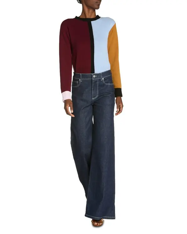 Marni Stretch Denim Wide Leg Pants