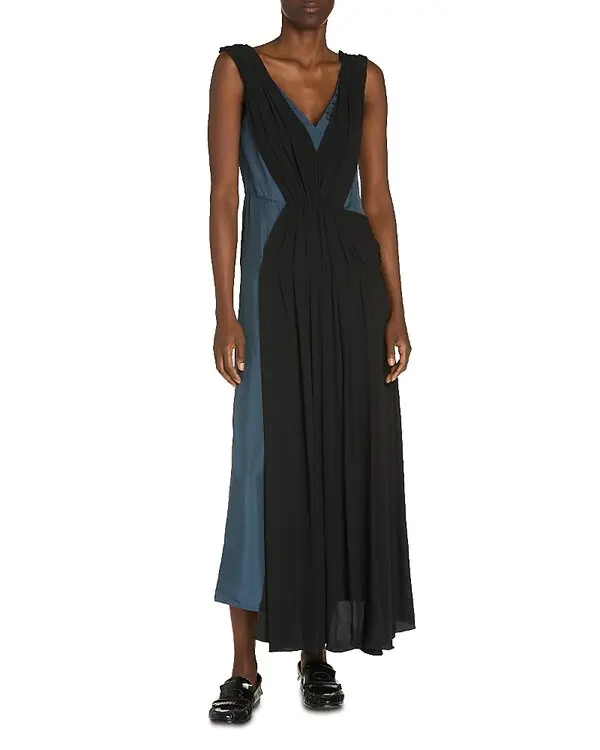 Marni V-neck Maxi Dress - Turquoise