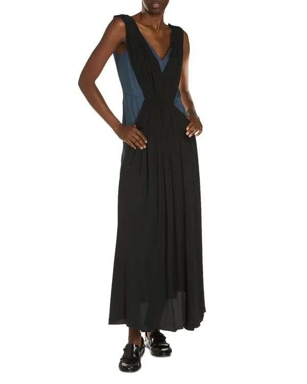 Marni V-neck Maxi Dress - Turquoise
