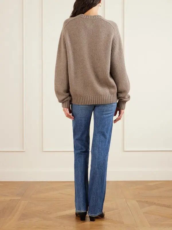 Khaite Mae Cashmere Sweater - Brown