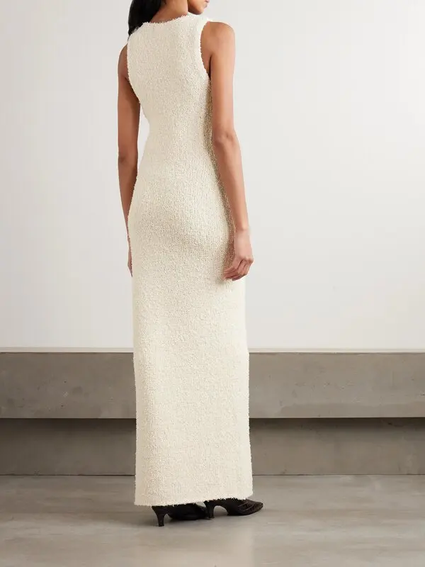 SIR. Tropicana Cotton-blend Bouclé Maxi Dress