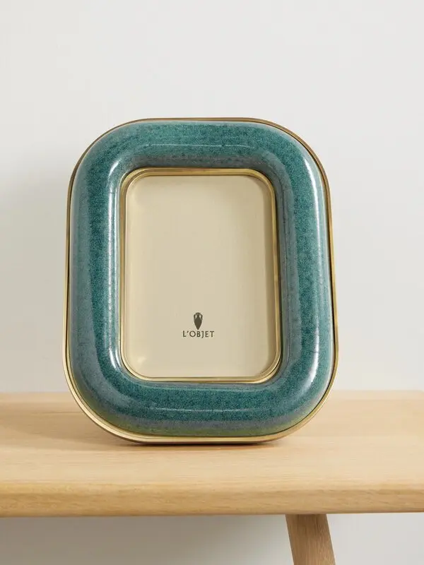 L'Objet Rue Jacob 5x7" Picture Frame - Blue