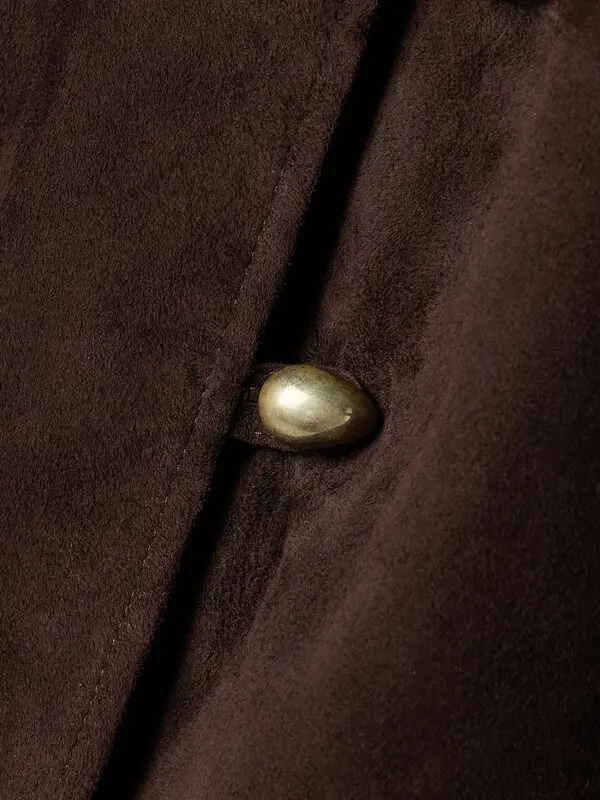 Adam Lippes Rhys Paneled Suede Jacket