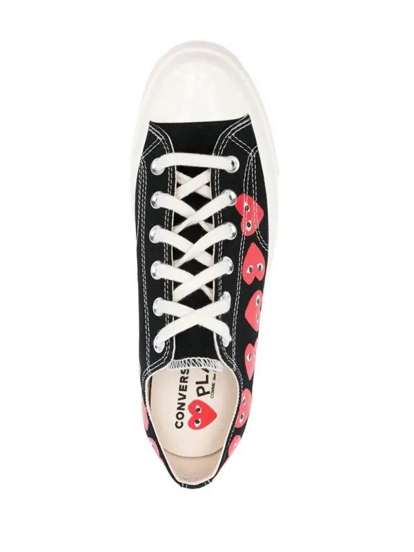 CONVERSE X COMME DES GARONS PLAY Chuck 70 Multi Hearts Sneakers - Black