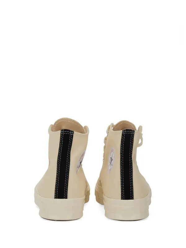 CONVERSE X COMME DES GARONS PLAY High-top Sneaker With Logo - White