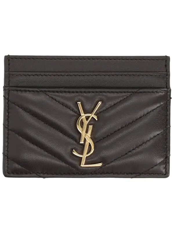 Saint Laurent Card Holder "cassandras - Grey