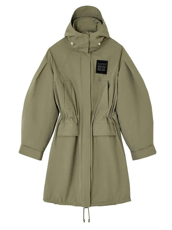 GANNI Tri-layer Parka - Green