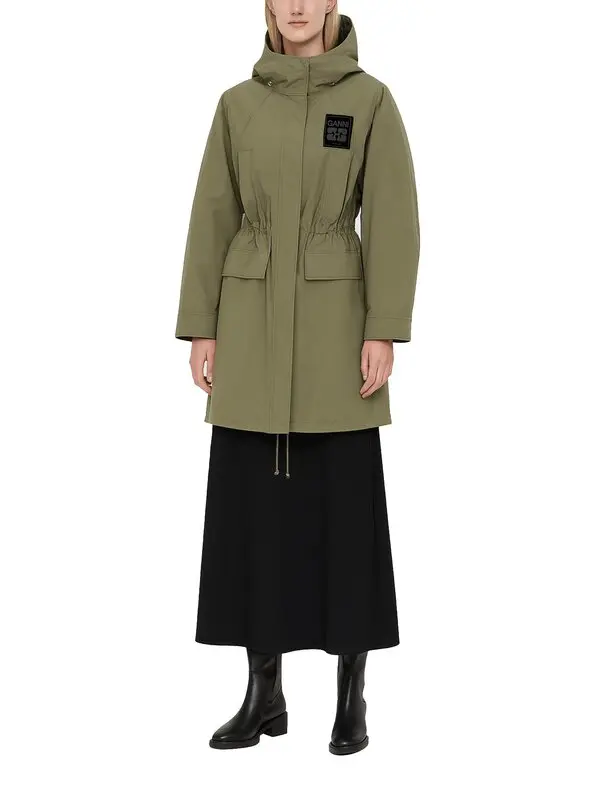 GANNI Tri-layer Parka - Green
