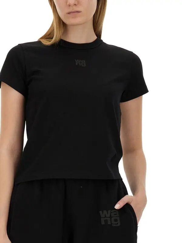 Alexander Wang Essential Shrunk T-shirt - Black
