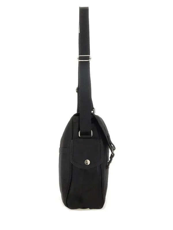 A.p.c. Shoulder Bag With Logo - Black