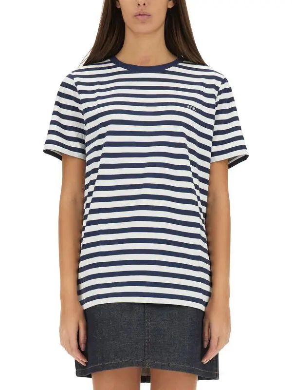 A.p.c. Striped T-shirt - Blue