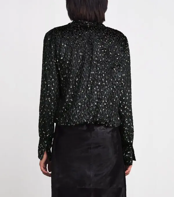 Simkhai Kayliegh Pussybow Blouse - Black