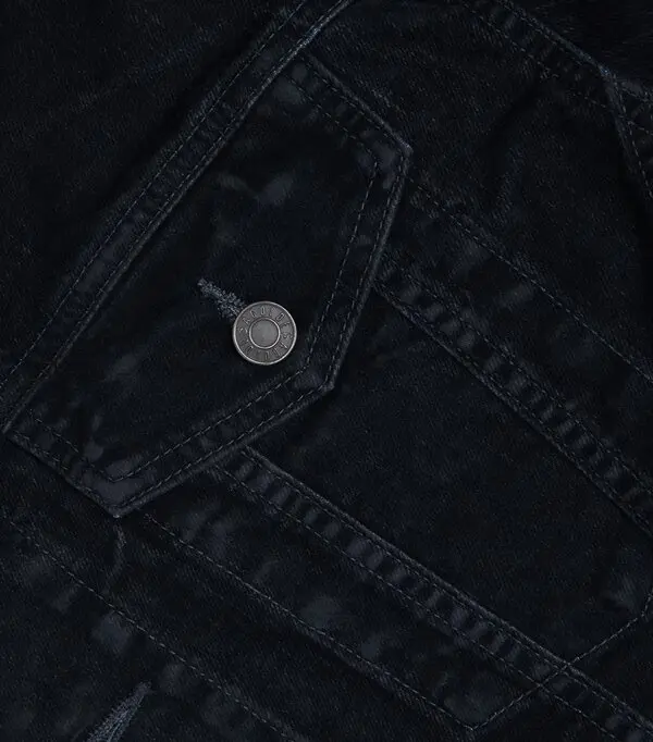 AGOLDE Cotton-blend Velvet Radley Denim Jacket - Blue