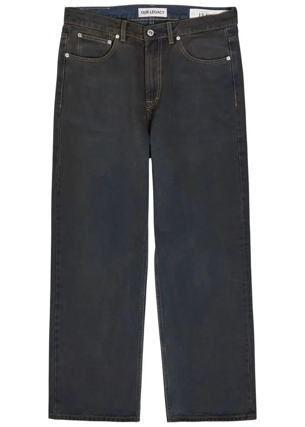 Our Legacy Third Cut Straight-leg Cotton Jeans - Grey