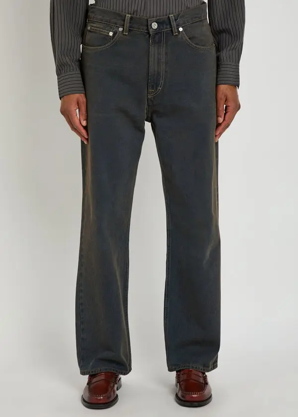 Our Legacy Third Cut Straight-leg Cotton Jeans - Grey