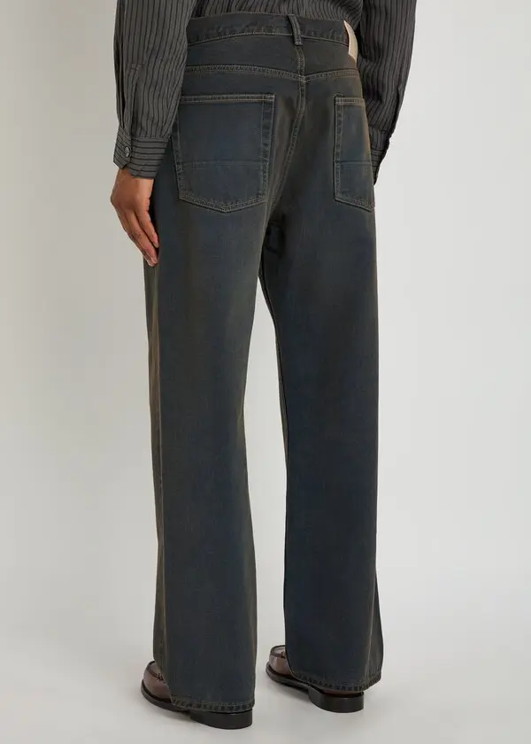 Our Legacy Third Cut Straight-leg Cotton Jeans - Grey