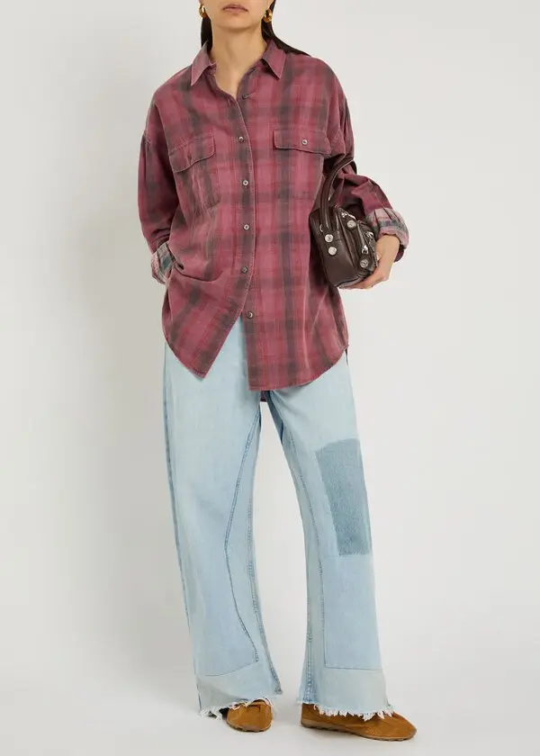 B Sides Vintage Reworked Panelled Wide-leg Jeans