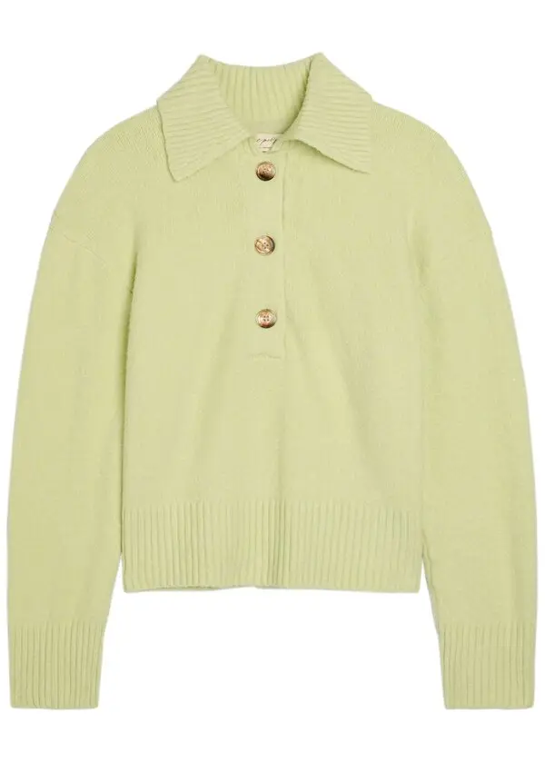 Free People Cotton-blend Polo Jumper