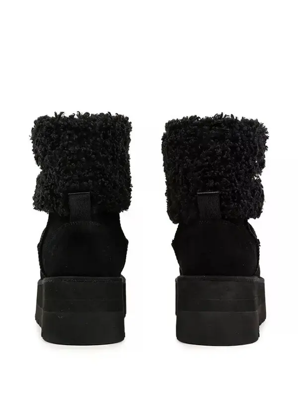 Karl Lagerfeld Skylar Signature-detail Platform Boots - Black