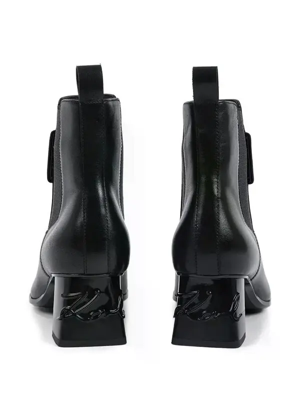 Karl Lagerfeld 60mm Kayla Square-heel Ankle Boots