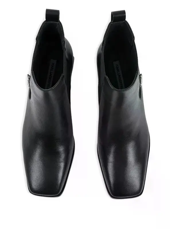 Karl Lagerfeld 60mm Kayla Square-heel Ankle Boots