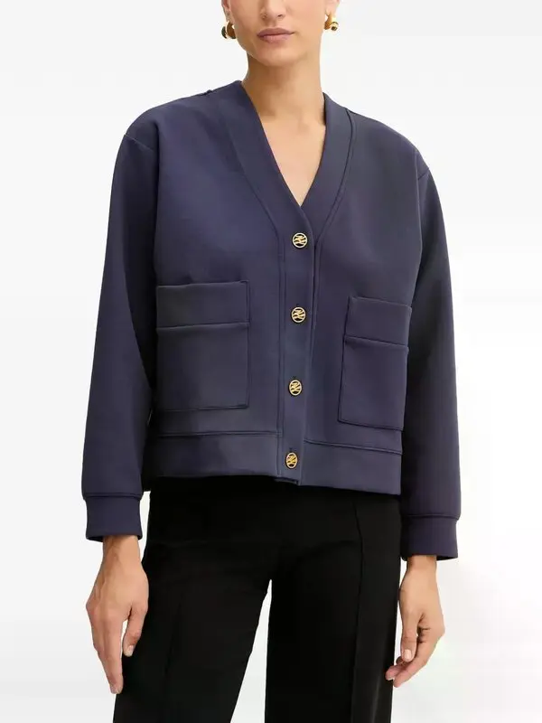 Karl Lagerfeld Cropped Jersey Jacket