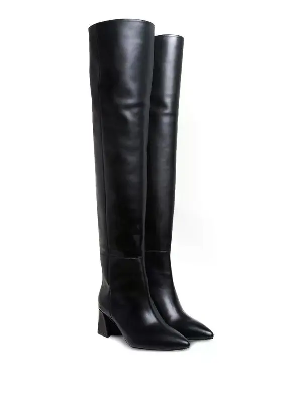 GINISSIMA 65mm Leather Thigh High Boots