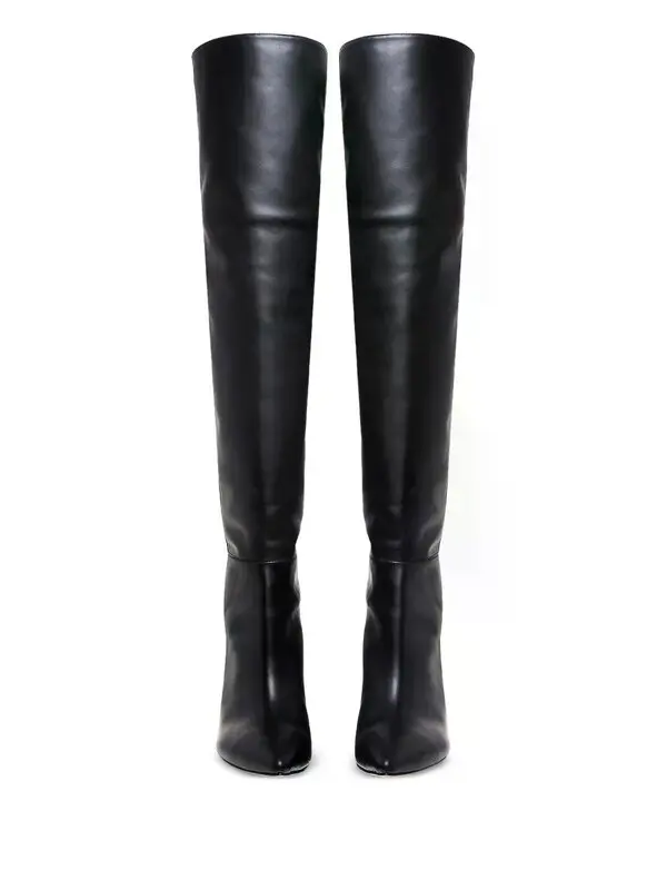 GINISSIMA 65mm Leather Thigh High Boots