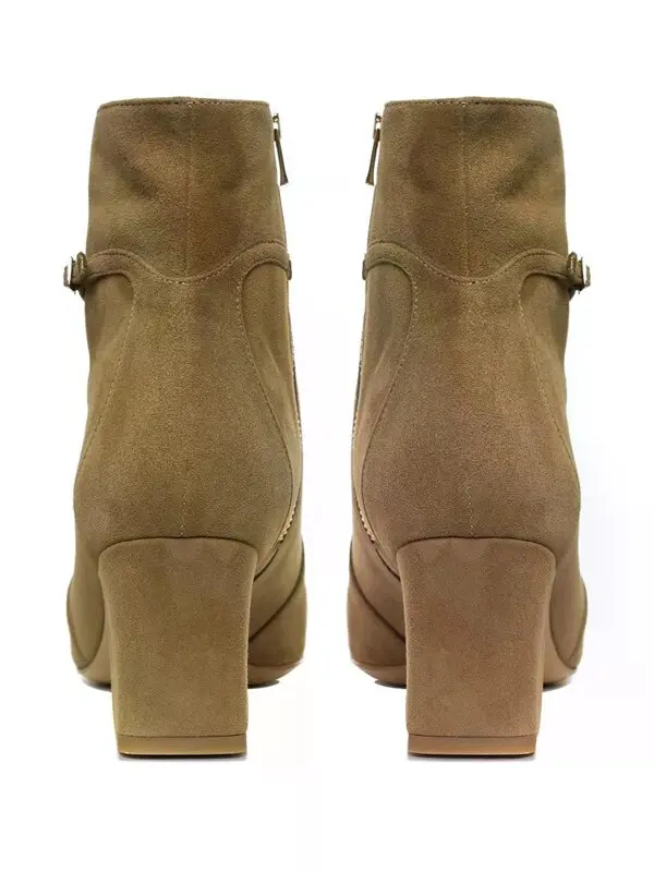 GINISSIMA 65mm Buckle-embellished Ankle Boots - Brown