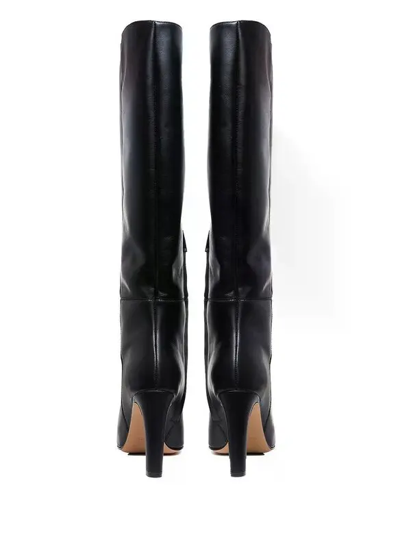 GINISSIMA 95mm Leather Knee-high Boots