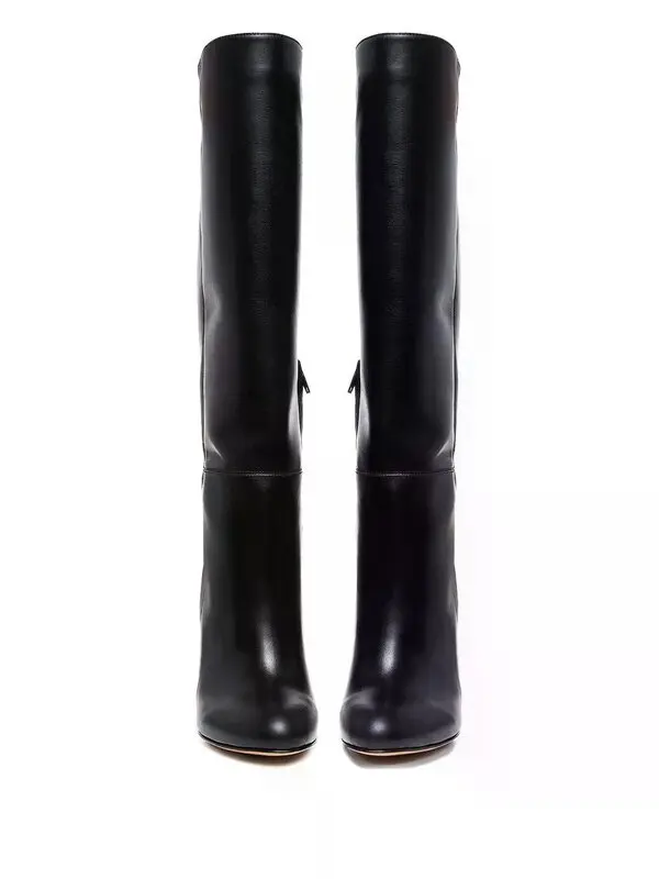 GINISSIMA 95mm Leather Knee-high Boots