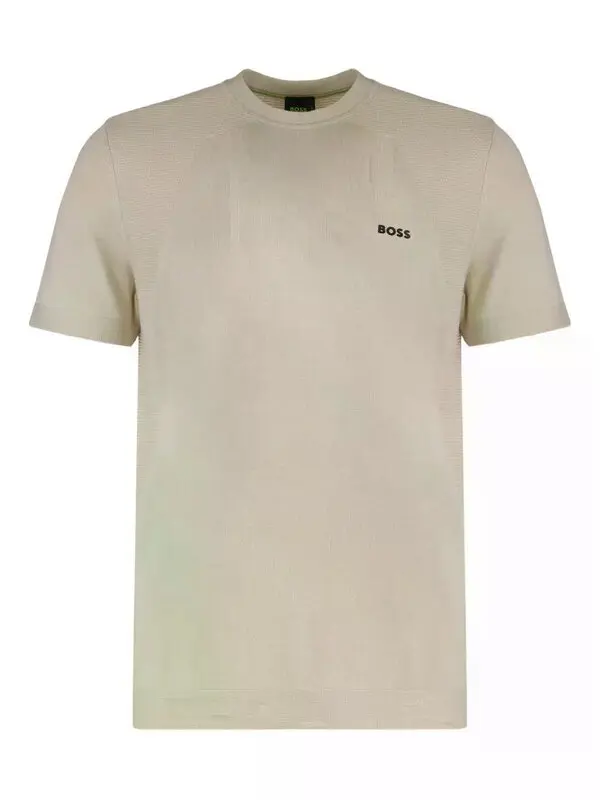 BOSS Logo Short-sleeves T-shirt - Neutrals