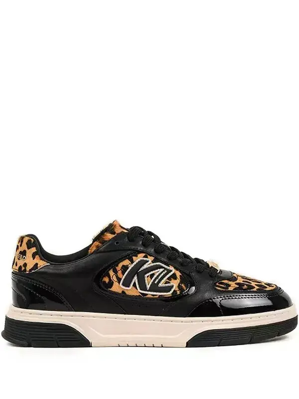 Karl Lagerfeld Logo Leopard-print Sneakers