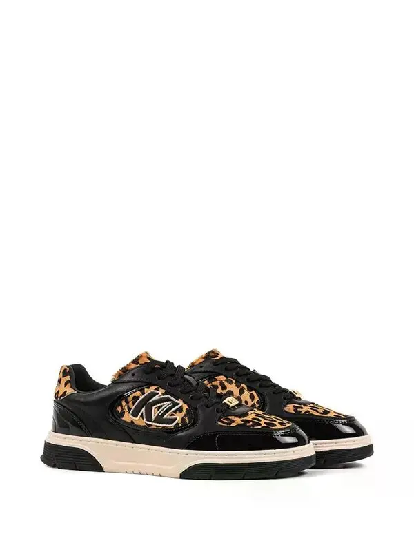 Karl Lagerfeld Logo Leopard-print Sneakers