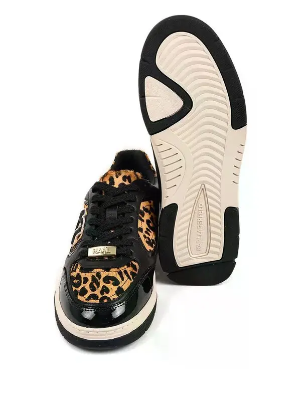 Karl Lagerfeld Logo Leopard-print Sneakers
