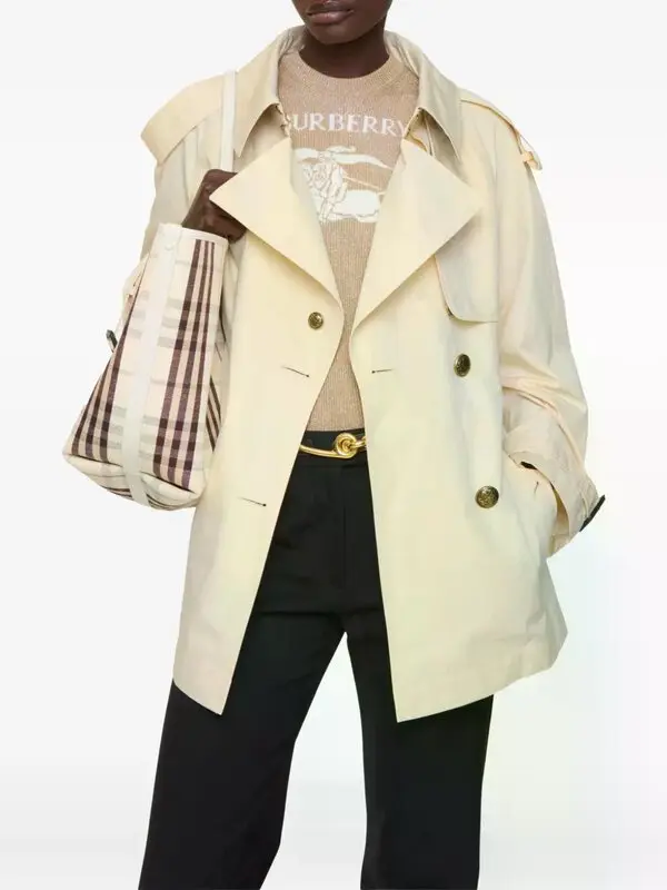 Burberry Fitzrovia Belted Double-breasted Trench Coat - Neutrals