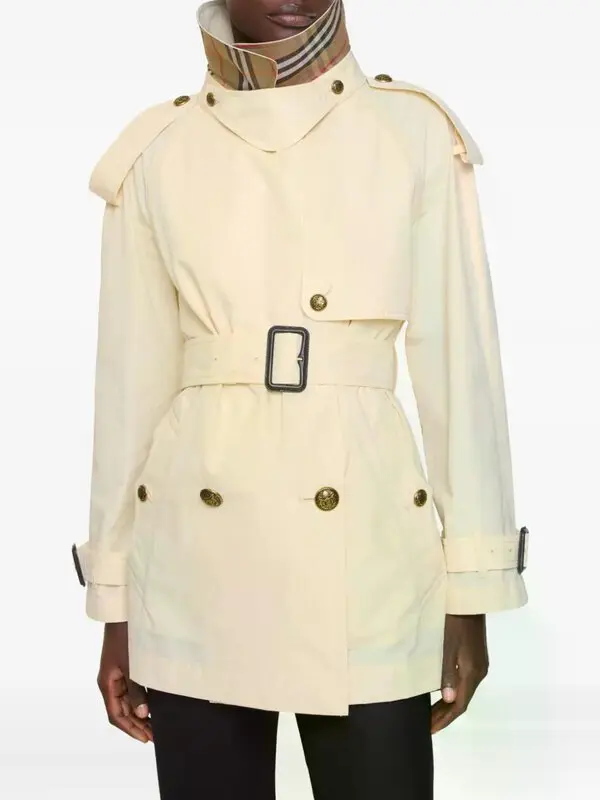 Burberry Fitzrovia Belted Double-breasted Trench Coat - Neutrals