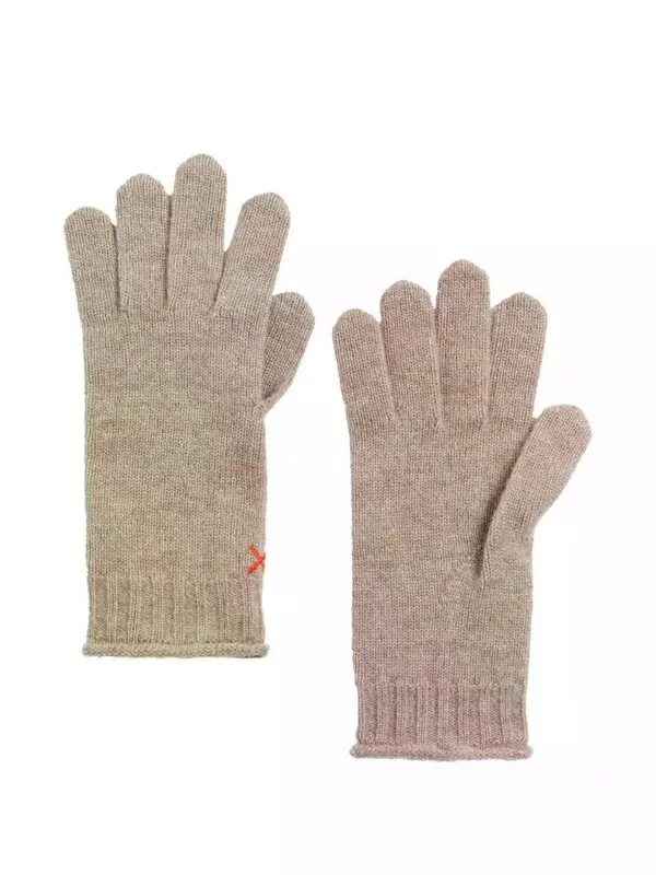 Chinti & Parker Ribbed Cuff Gloves - Neutrals