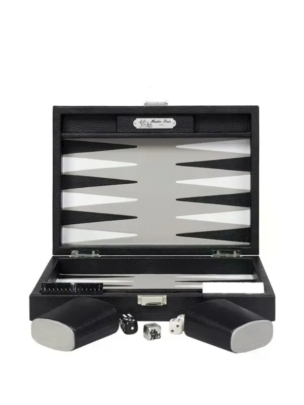 HECTOR SAXE Leather Backgammon Set
