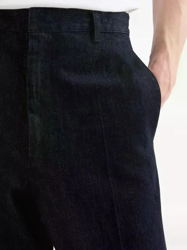 JIL SANDER Belt-loops Cotton Trousers