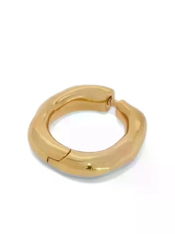 JIL SANDER Cannolo Hoop Brooch - Gold