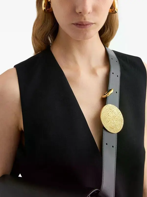 JIL SANDER Cannolo Hoop Brooch