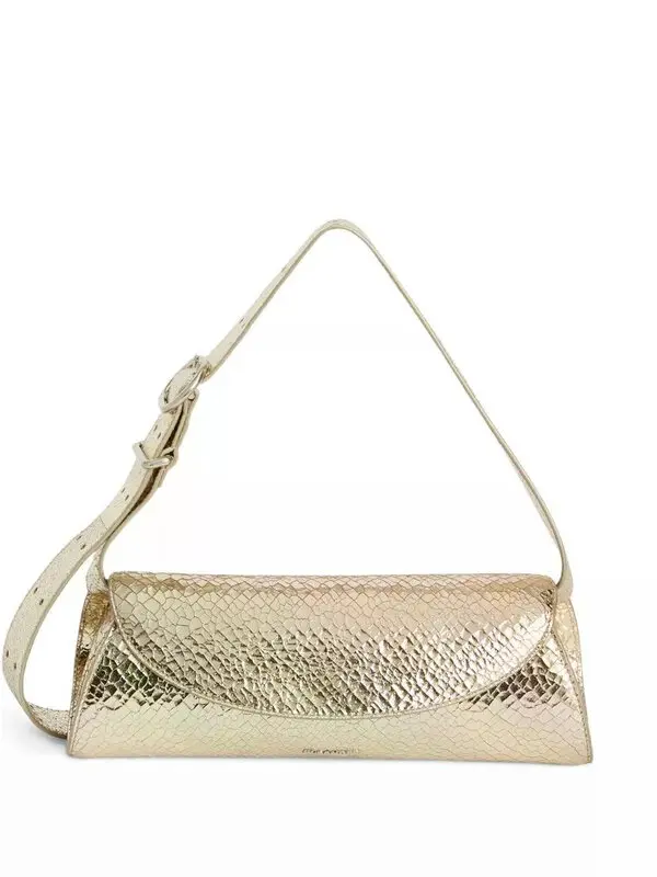 JIL SANDER Small Cannolo Shoulder Bag - Gold